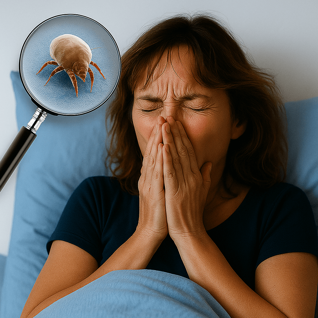 Milben im Bett erkennen: Anzeichen und Symptome